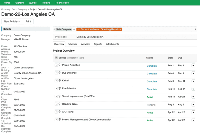 Permit Place Client Project Portal - Permit Place